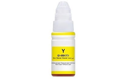 הזמן כאן דיו צהוב למדפסת קנון GI-490 דיו Canon Yellow 490
